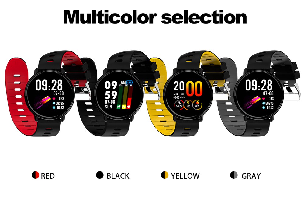 Makibes K1 Smartwatch 1.3 Inch Multi-sport Functions IP68 Yellow