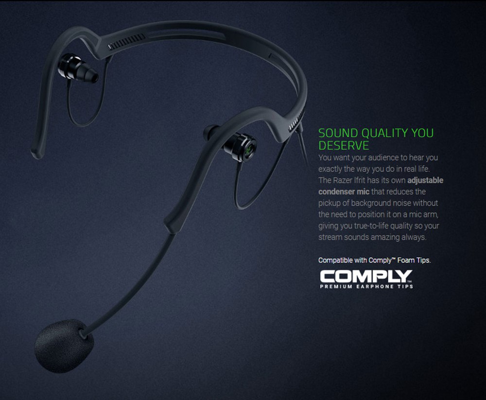 Razer Ifrit Gaming Broadcaster Headset Black