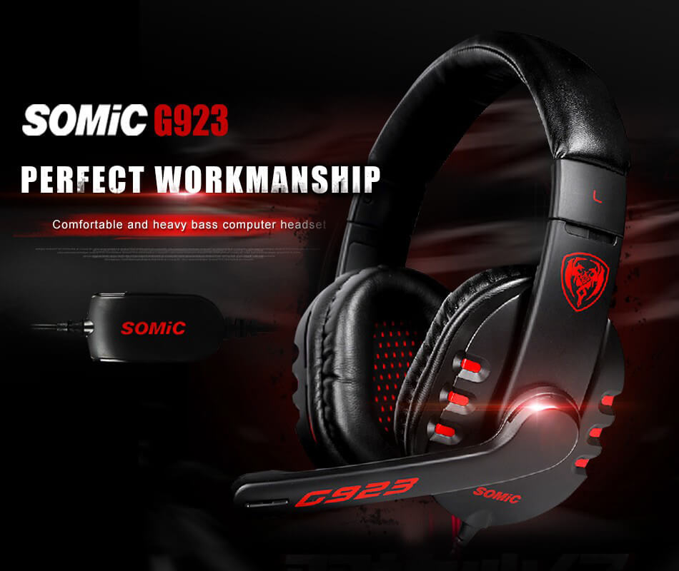 SOMIC G923 Stereo Gaming Headset Blue