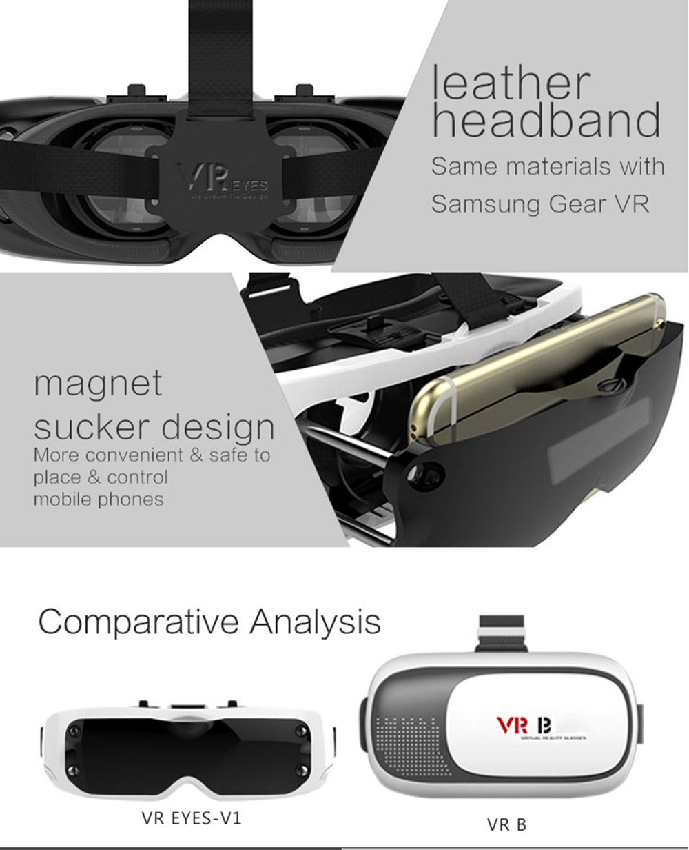 VR-eyes V1 FOV124 Immersive 3D VR Headset Golden