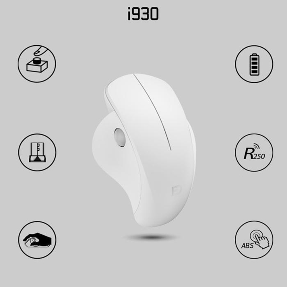 FD I930 Wireless Mouse Side Roller 3 Buttons Blue