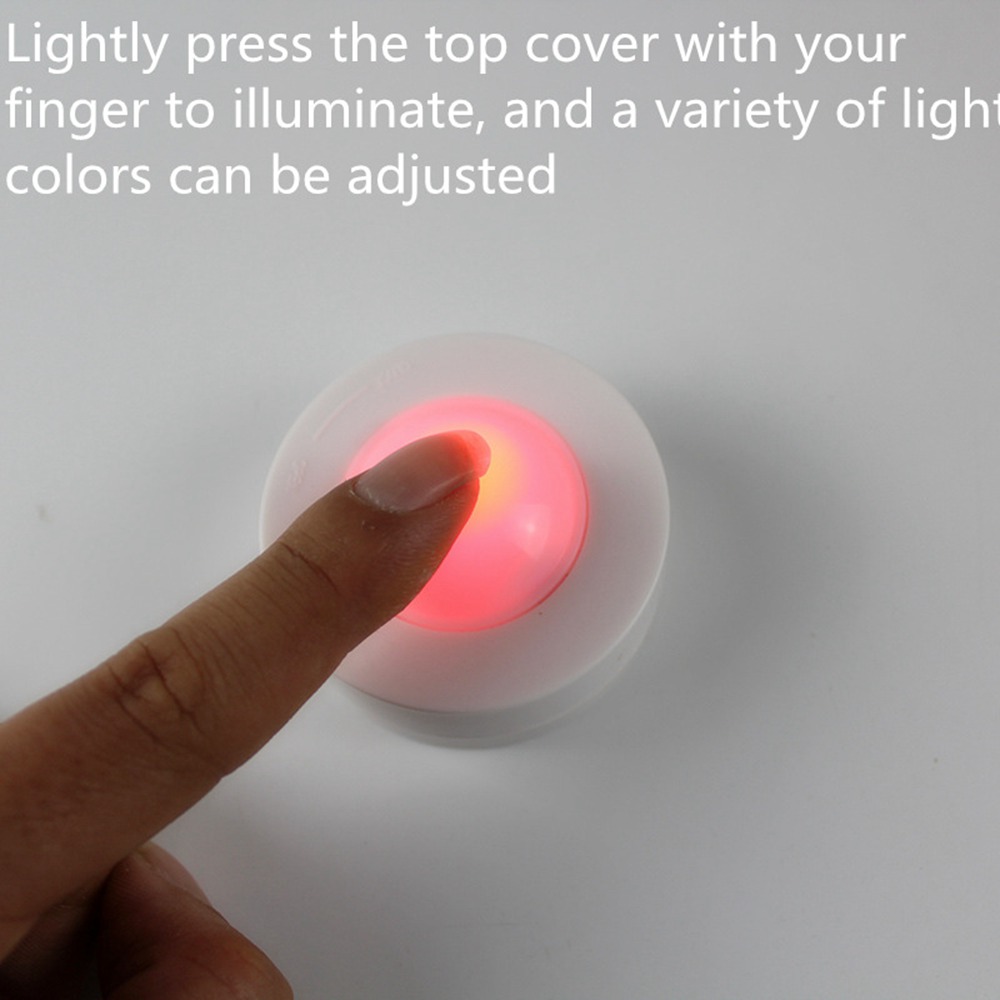 3PCS LED Night Light RGB Remote Control White