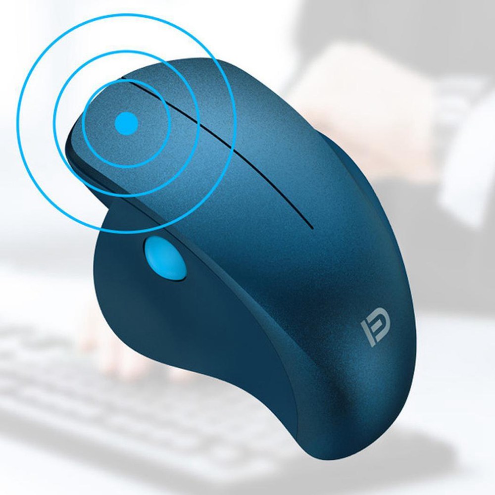 FD I930 Wireless Mouse Side Roller 3 Buttons Blue