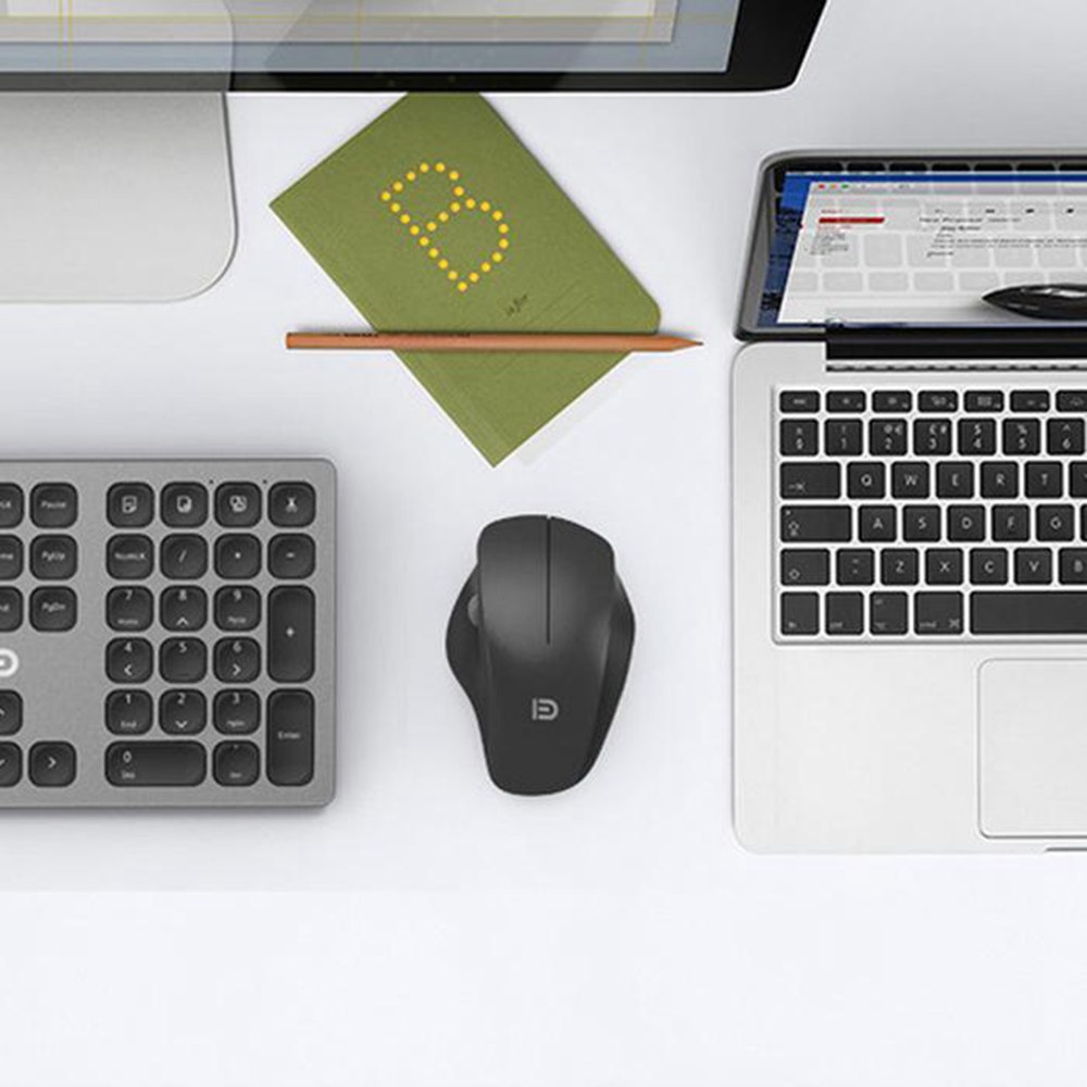 FD I930 Wireless Mouse Side Roller 3 Buttons Blue