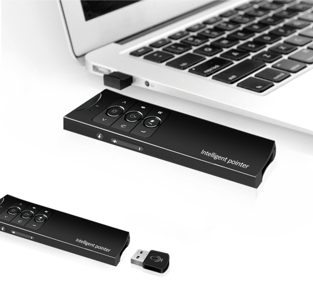 2.4G 1200 DPI Wireless Smart Voice Pen Remote Control Black