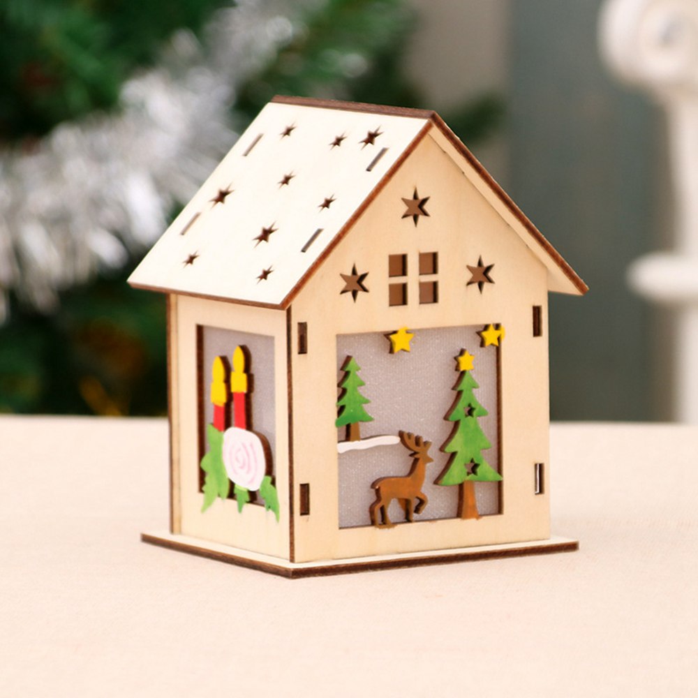 LED Light Chalet Hanging Christmas Ornaments Large