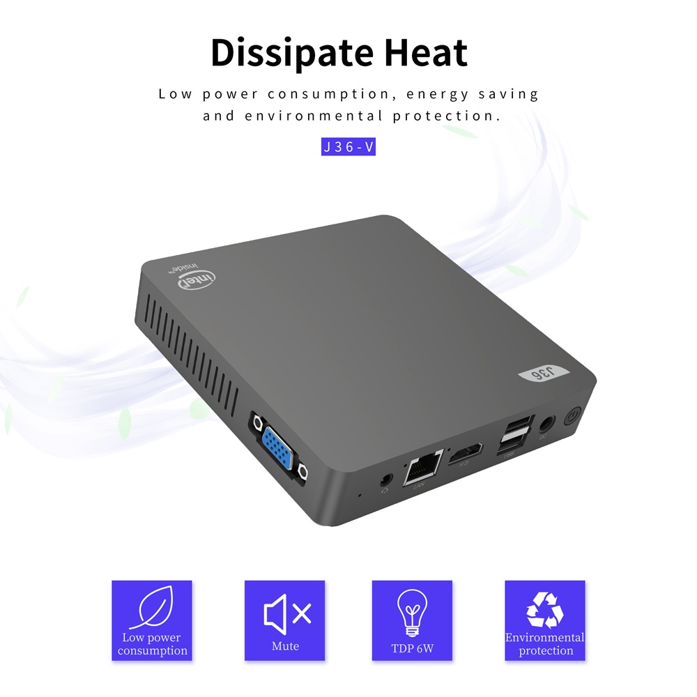 J36-V Intel Celeron J3160 Windows10 Mini PC 4GB/64GB