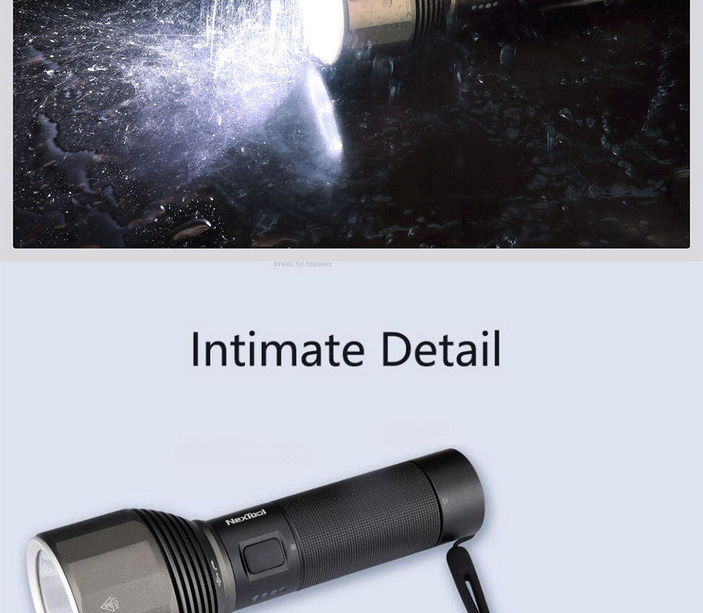 Xiaomi Nextool Outdoor Flashlight 2000 Lumens IPX7 5 Models Black
