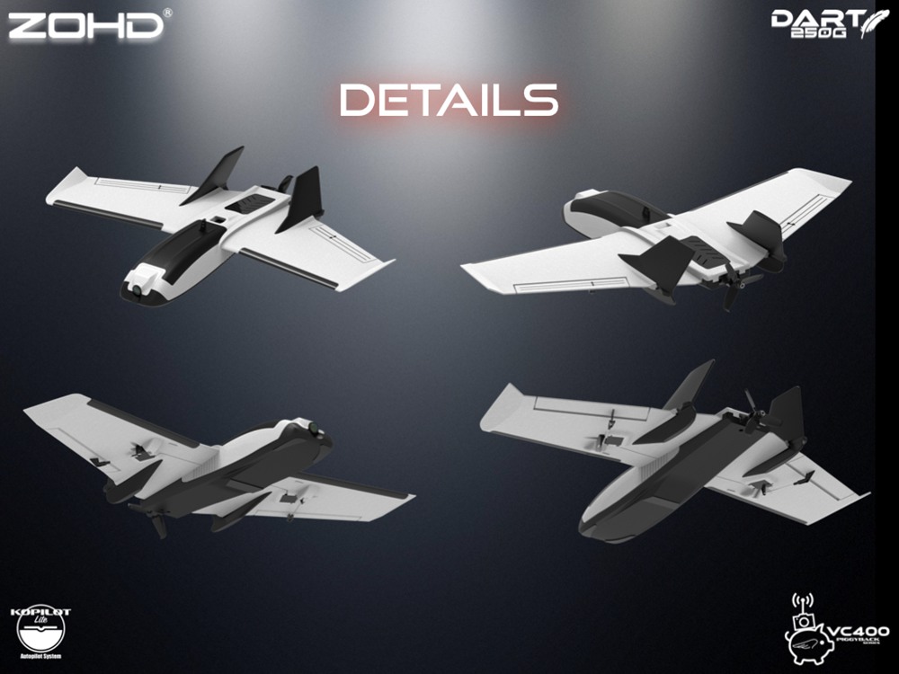 ZOHD Dart250G AIO EPP FPV RC Airplane PNP Version