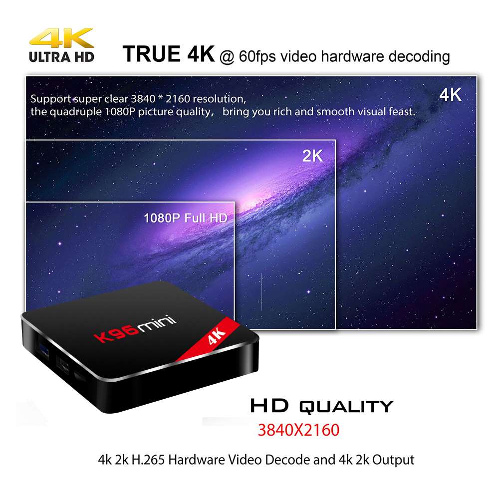 K96 Mini RK3318 Android 9.0 4K TV BOX 4GB/32GB
