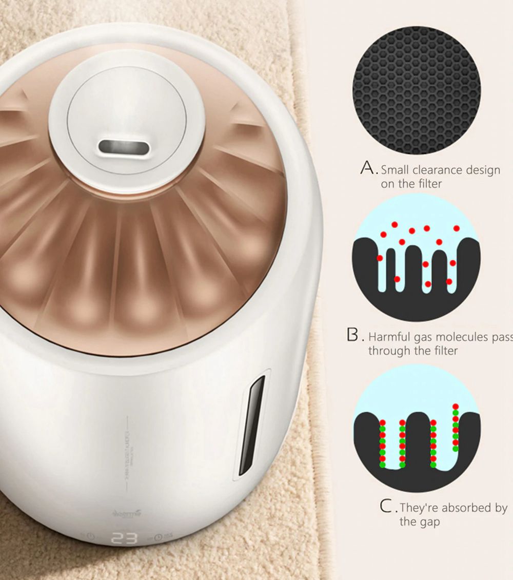 DEERMA DEM F600 Household Ultrasonic Humidifier 5L Capacity White