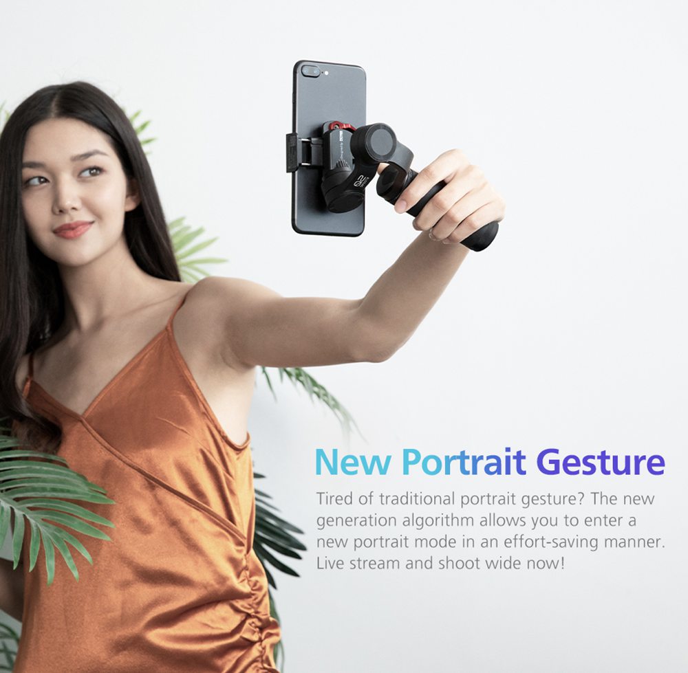 Zhiyun Smooth Q2 Pocket-Size 3-Axis Smartphone Gimbal Stabilizer Black