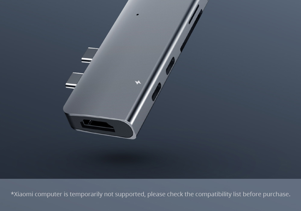 HAGIBIS Type-C Multifunctional Docking Station Dark Gray