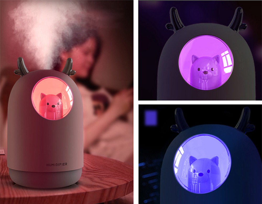 Desktop Humidifier 300ML Pink