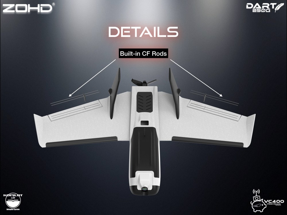 ZOHD Dart250G AIO EPP FPV RC Airplane PNP Version