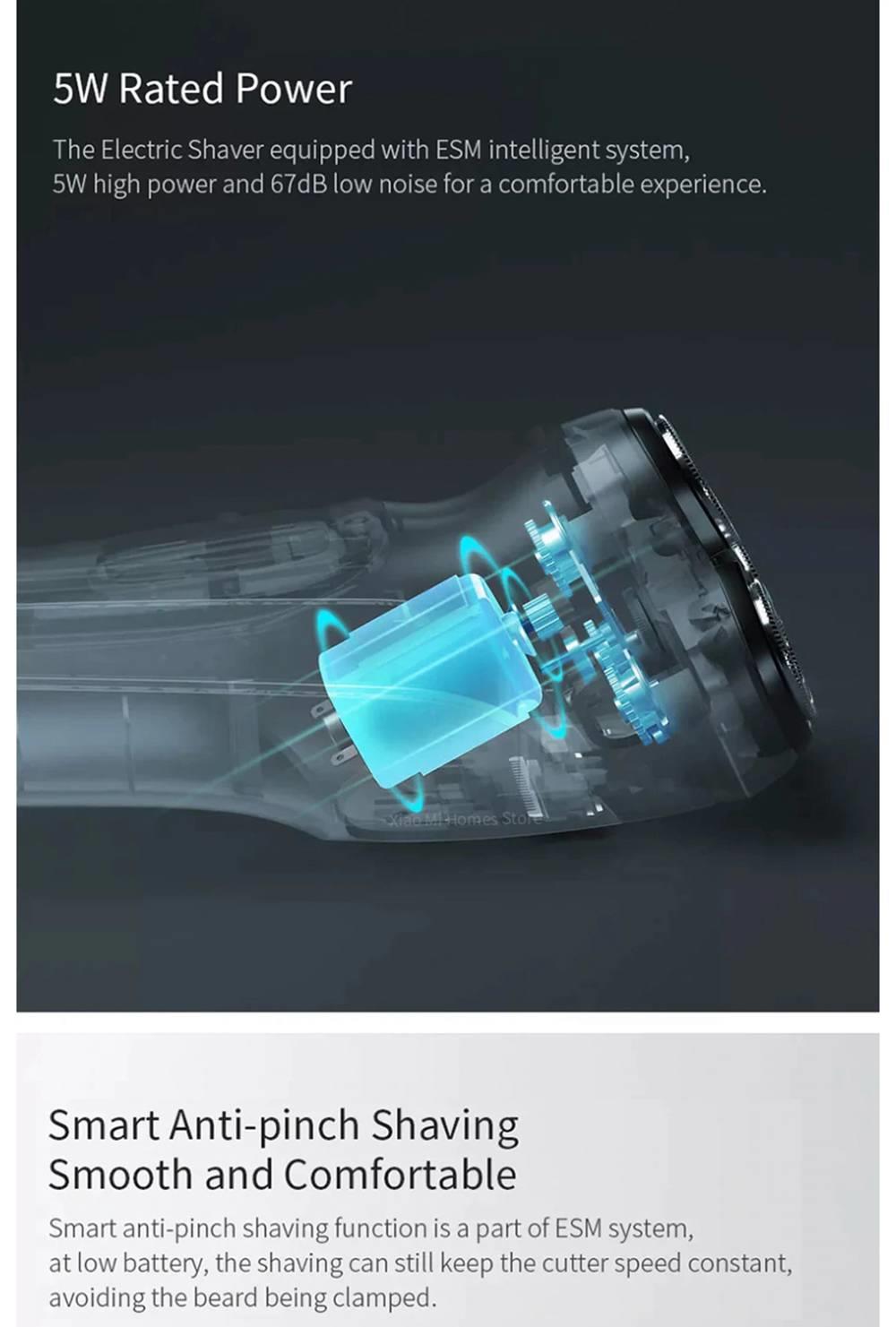 3pcs Enchen Electric Shaver Head Black