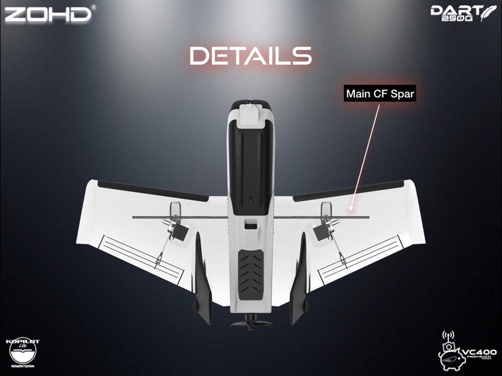 ZOHD Dart250G AIO EPP FPV RC Airplane PNP Version