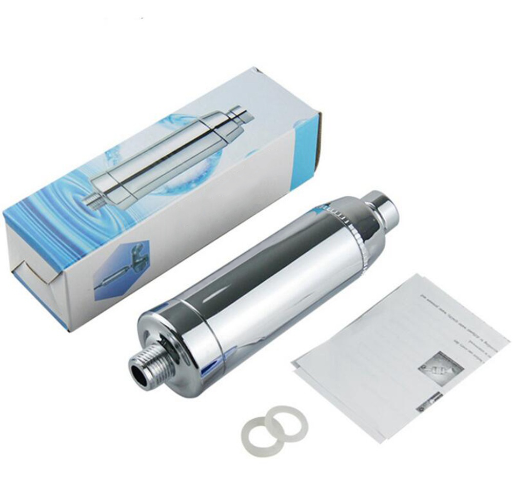 HL 14 Dechlorination Shower Water Filter Purifier Silver