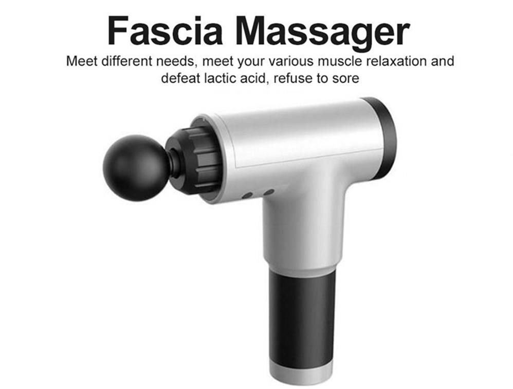 Handheld Fascia Massager Relax Muscle Therapy Device 3400 RPM Gray