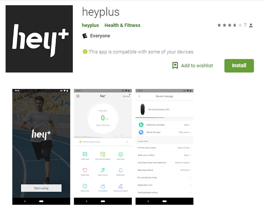 Xiaomi Hey Plus Smart Bracelet Black