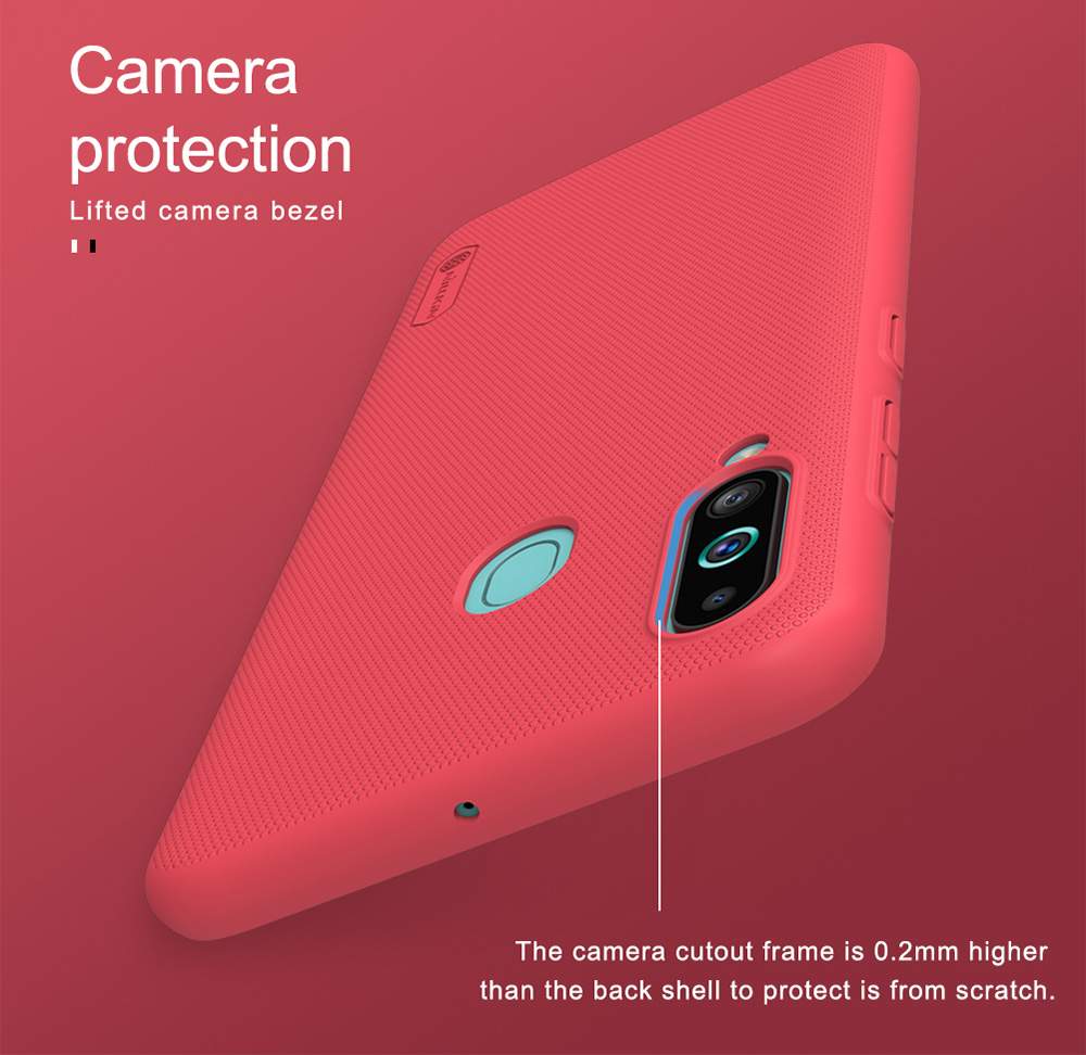 NILLKIN Protective Frosted PC Phone Case For Samsung Galaxy A60 Black