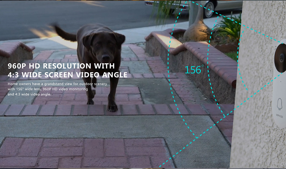 Dophigo DPH-DI-200 Smart Wifi Video Doorbell White EU Plug