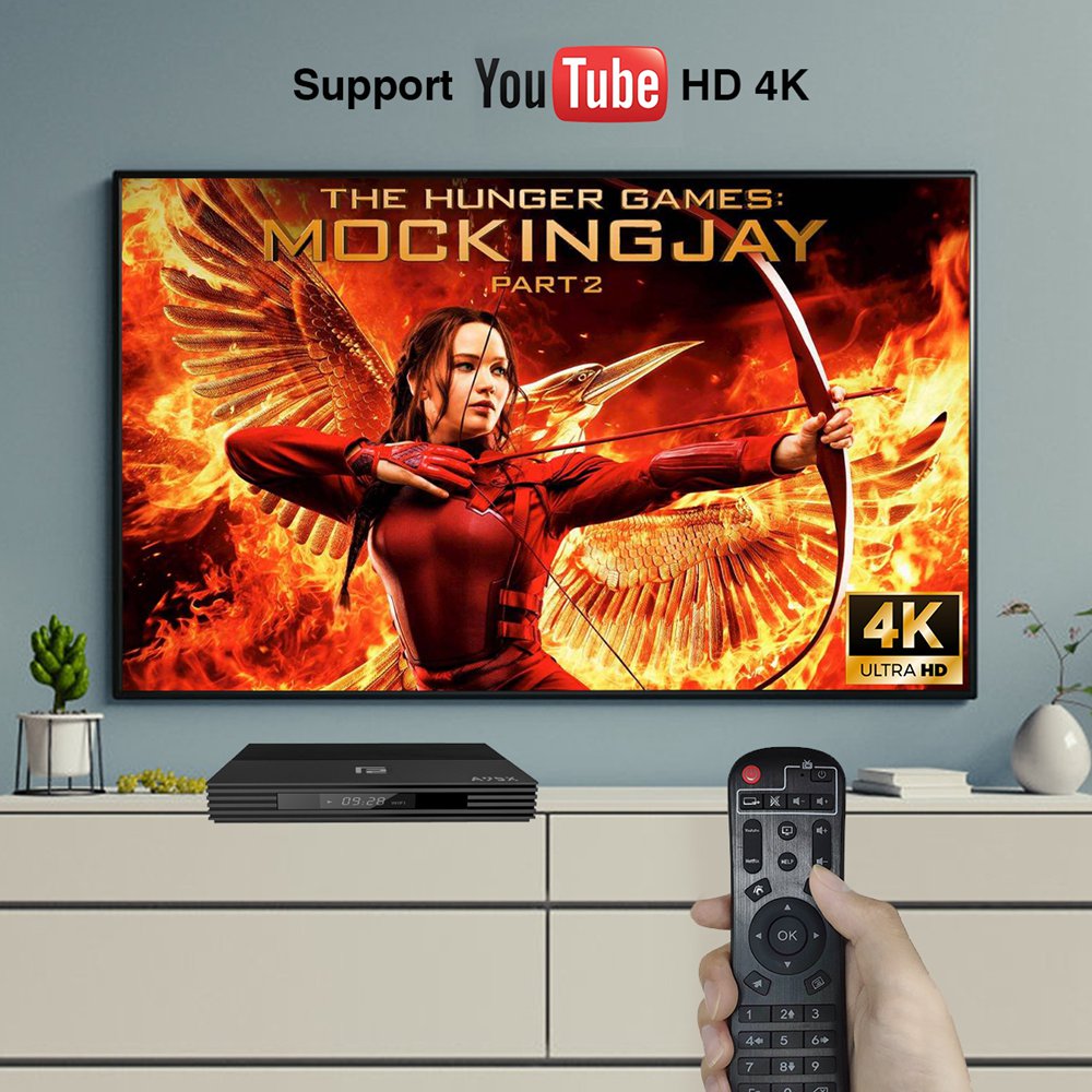 Bundle A95X F2 Amlogic S905X2 4GB 32GB TV Box Dual WiFi Voice Remote
