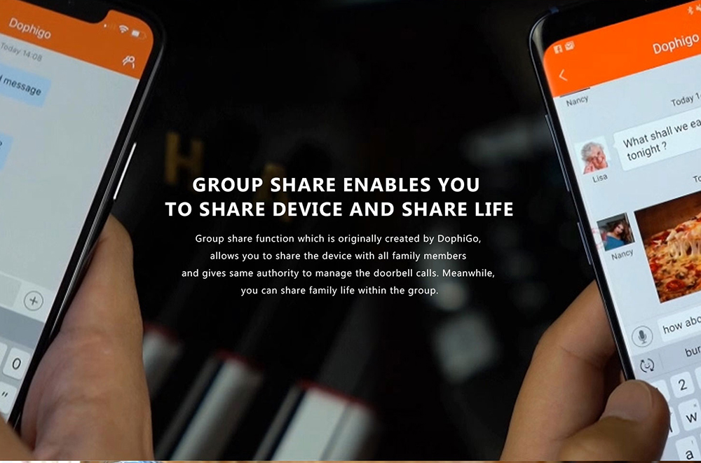 Dophigo DPH-DI-200 Smart Wifi Video Doorbell White EU Plug