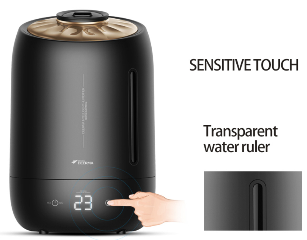 DEERMA DEM F600 Household Ultrasonic Humidifier 5L Capacity Black