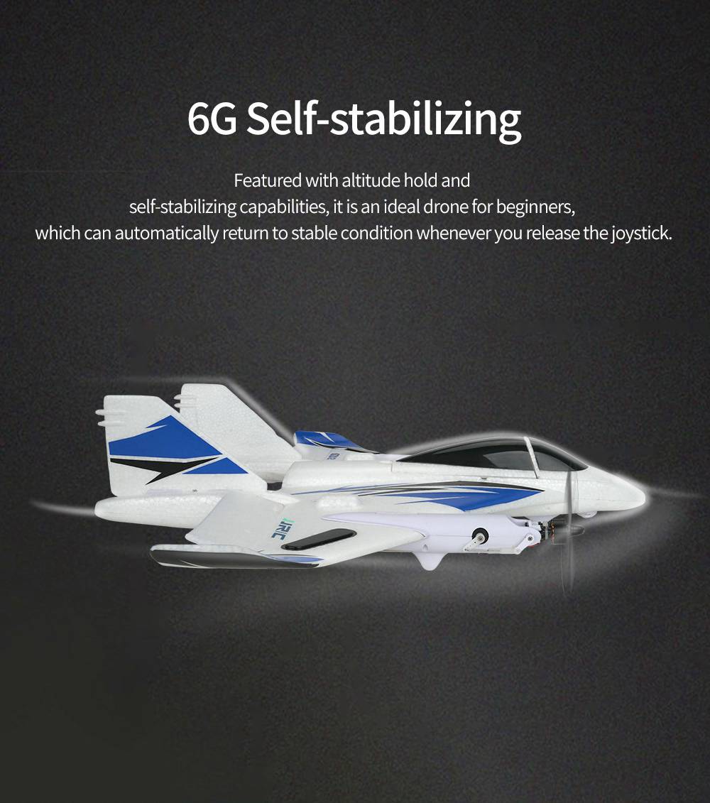 JJRC M02 2.4G 6CH Brushless EPO FPV Flying Fixed Wing RC Airplane Blue