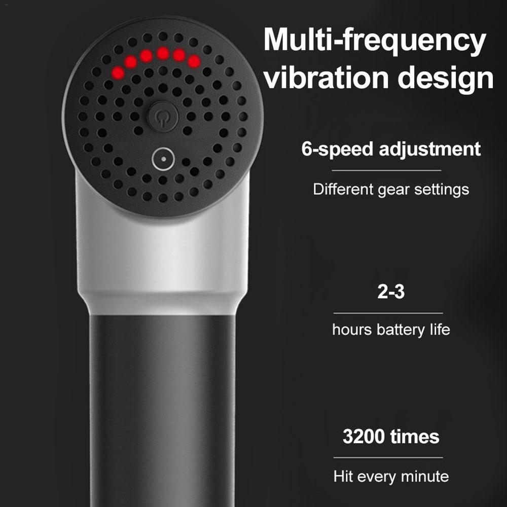 Handheld Fascia Massager Relax Muscle Therapy Device 3400 RPM Gray