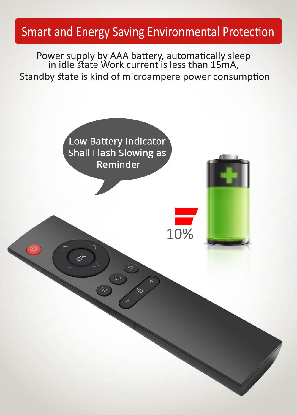 ALLK X12-M 2.4G Voice Remote Control Wireless Air Mouse Black