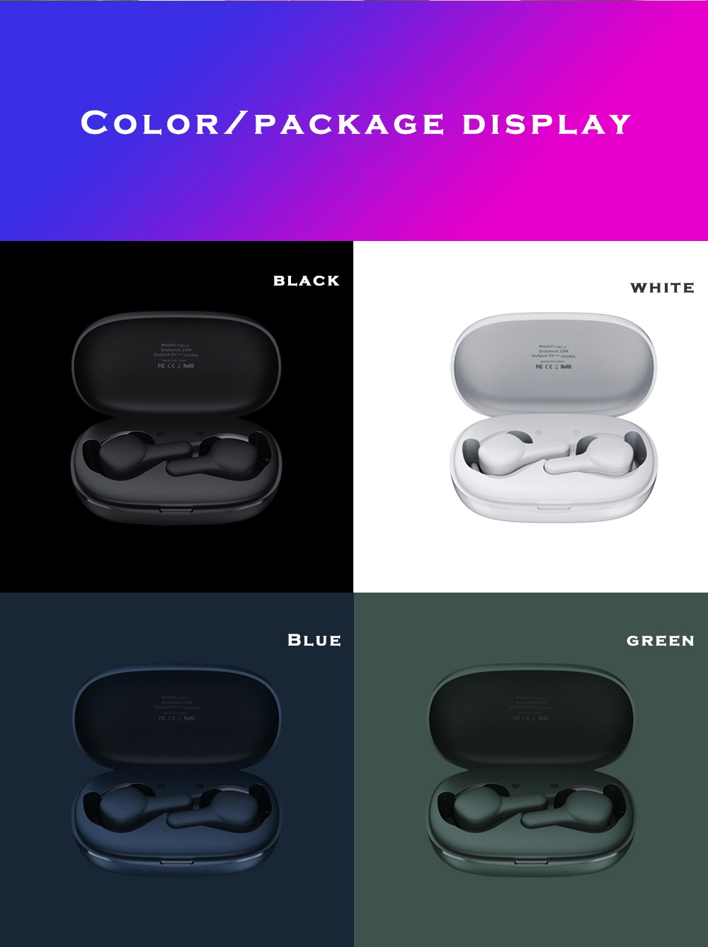 Remax TWS-6 Bluetooth 5.0 TWS Earphones White