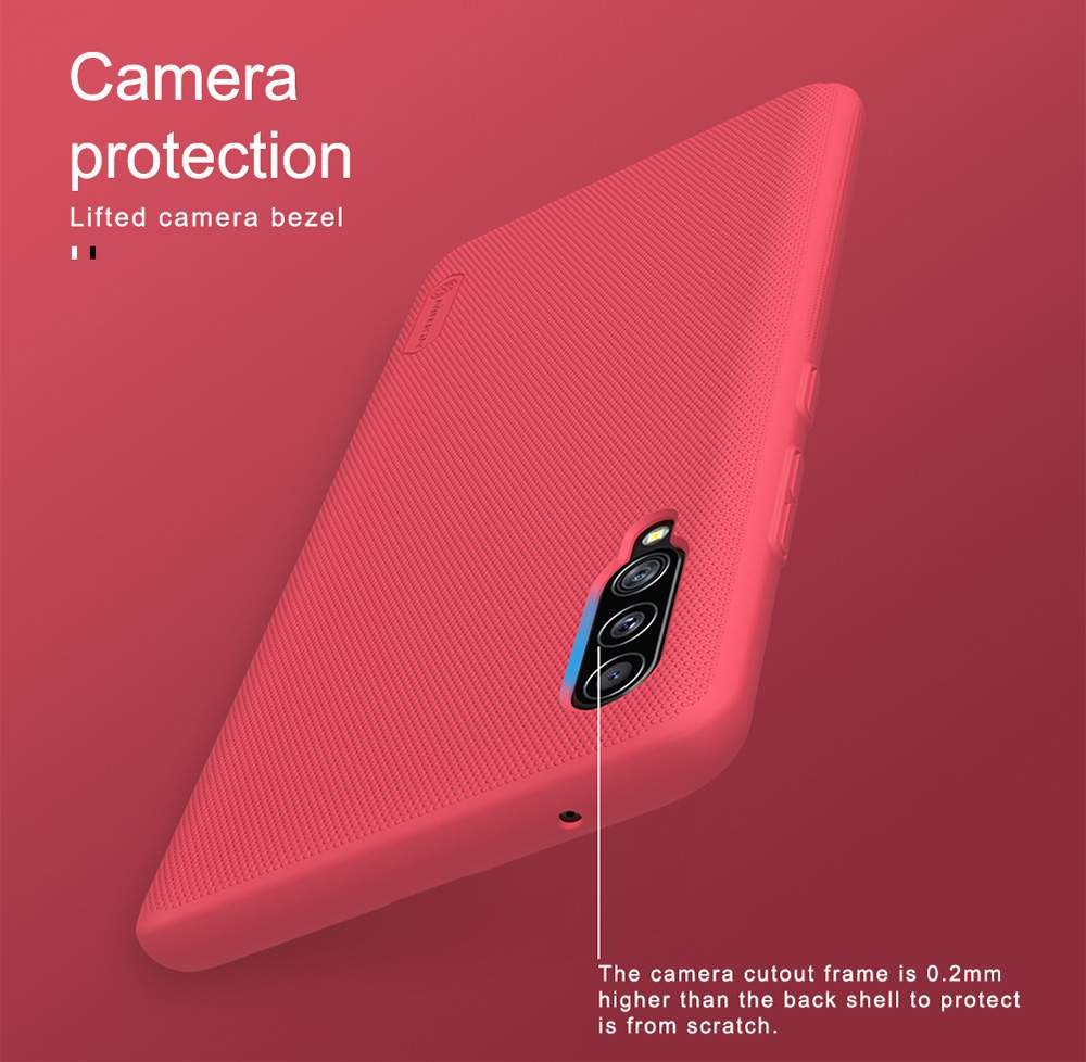 NILLKIN Protective Frosted Phone Case For Samsung Galaxy A90 5G Blue