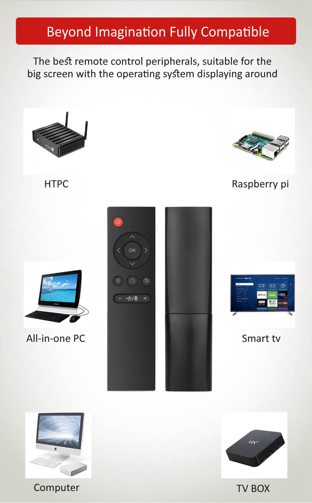 ALLK X12-M 2.4G Voice Remote Control Wireless Air Mouse Black