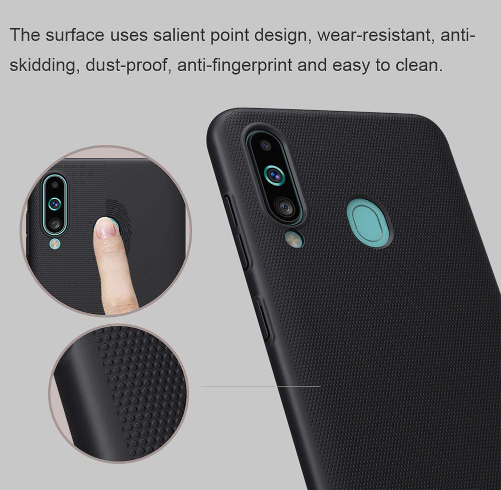 NILLKIN Protective Frosted PC Phone Case For Samsung Galaxy A60 Black
