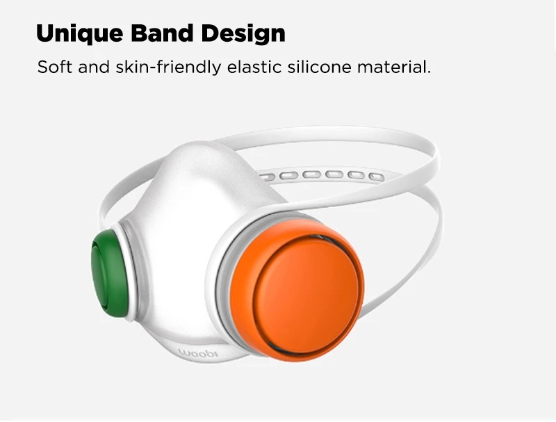 Woobi Reusable Washable F95 Adult Face Mask White