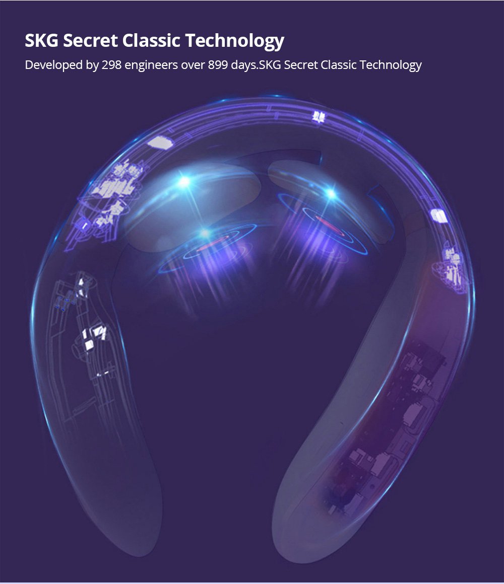 SKG K6 Intelligent Electronic Cervical Massager Neck Guard Device Blue