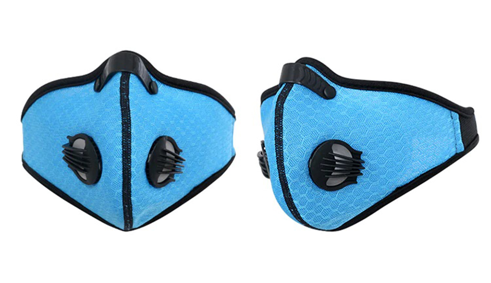 Outdoor Camouflage Dustproof Sports Mask Blue