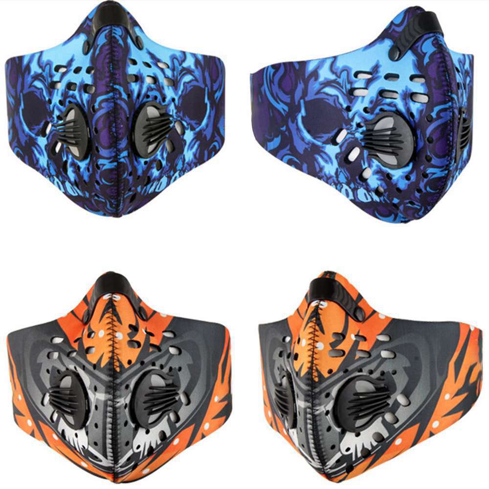 Outdoor Camouflage Dustproof Sports Mask Red