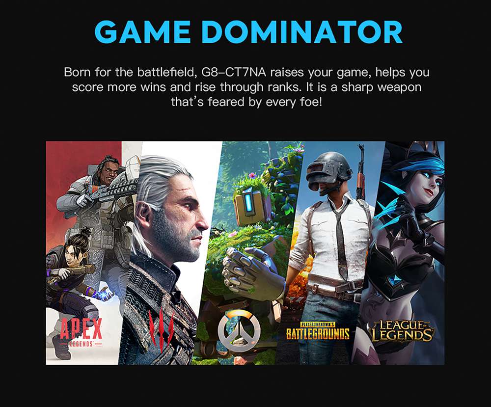 Hasee G8-CT7NA Gaming Laptop 17.3 Inch 144Hz 8GB 512GB Black