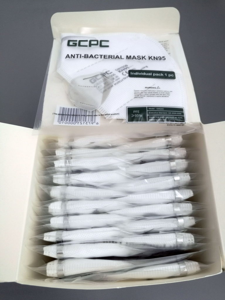20PCS GCPC KN95 FFP2 Protective Mask CE FDA Certified White