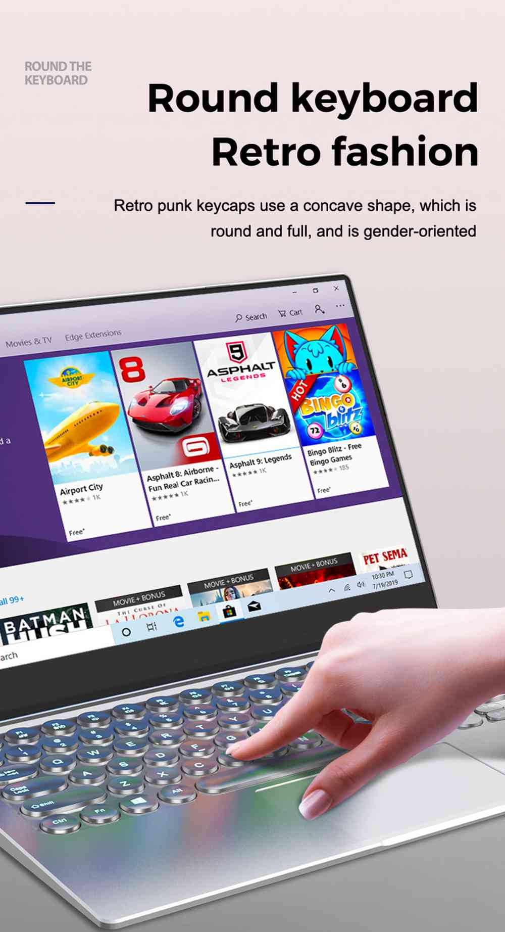 CENAVA N145 Laptop Intel Celeron 3867U 8GB 128GB Rose Gold