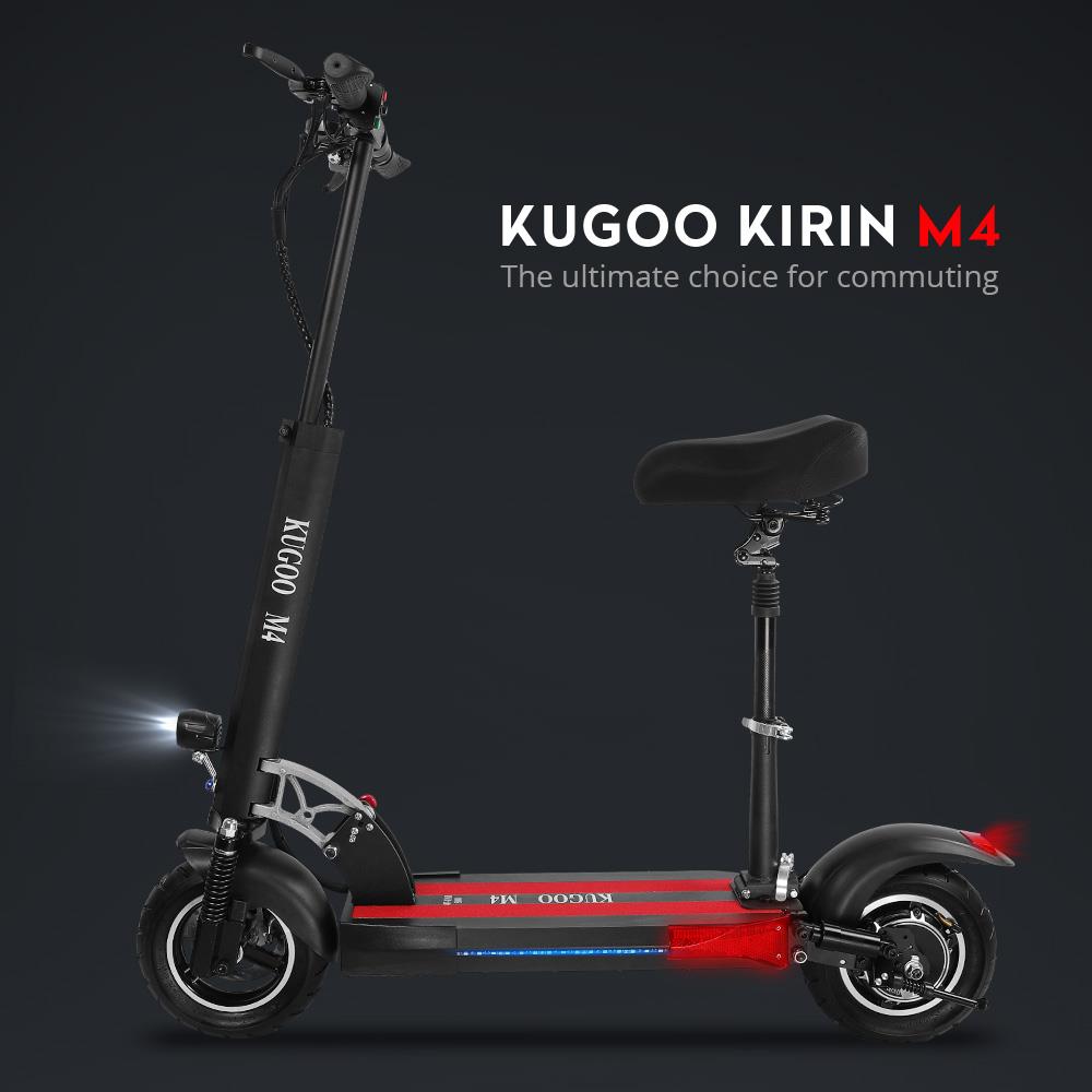 KugooKirin M4 Folding Electric Scooter Black