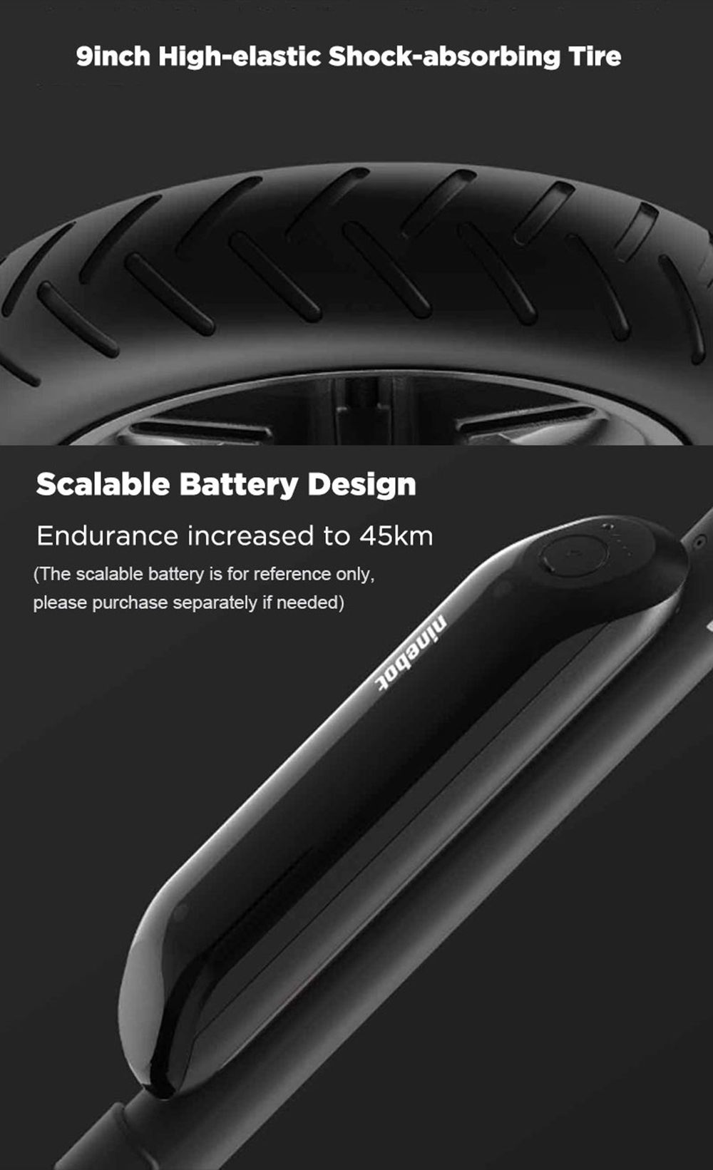 Ninebot E22 Folding Electric Scooter Black