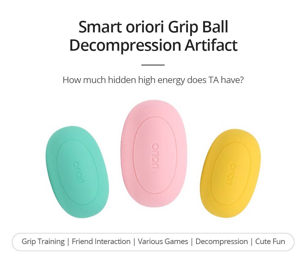 Oriori Wireless Smart Grip Ball Stress Yellow