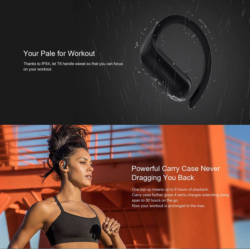 QCY T6 TWS Bluetooth 5.0 Sports TWS Earbuds