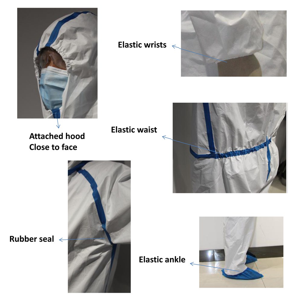 Size XL Ordinary Protective Clothing With CE Certification White