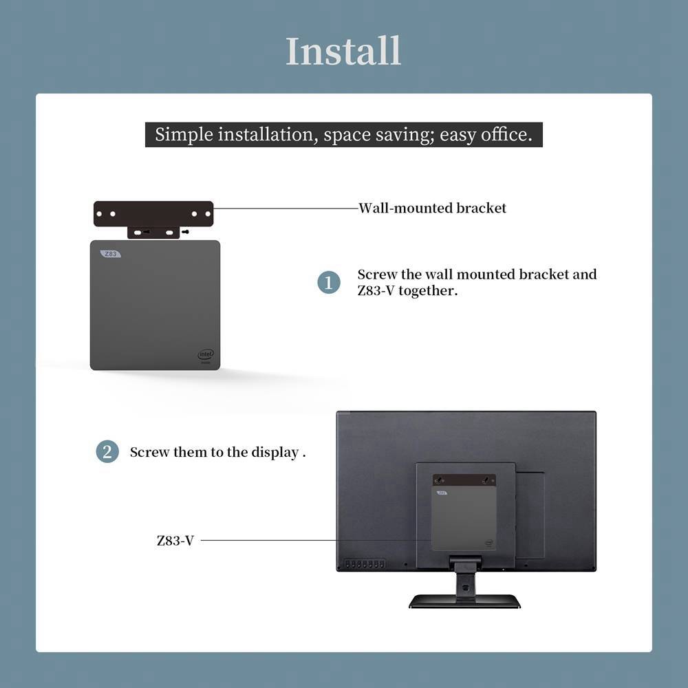 Z83V Windows 10 64Bit Intel Z8350 2GB/32GB MINI PC