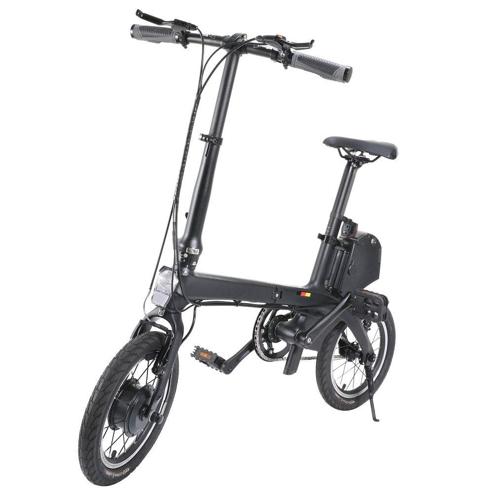 SAVA E0 14 inch Carbon Fiber Folding Electric Bicycle Black